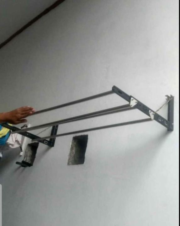 jemuran dinding portable // lipat // praktis | Lazada Indonesia