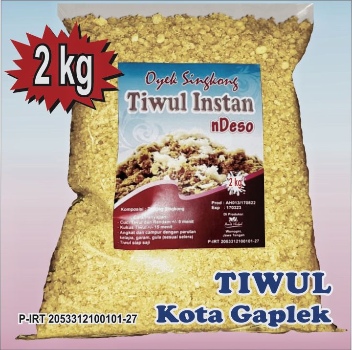 (Nasi Tiwul) Oyek Singkong, khas kota gaplek, 2 kg. | Lazada Indonesia