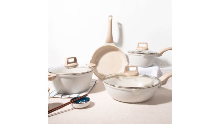 Inssa Non Stick Kitchenware Cookware Set Frying Pan 4pcs Multi-size Non ...