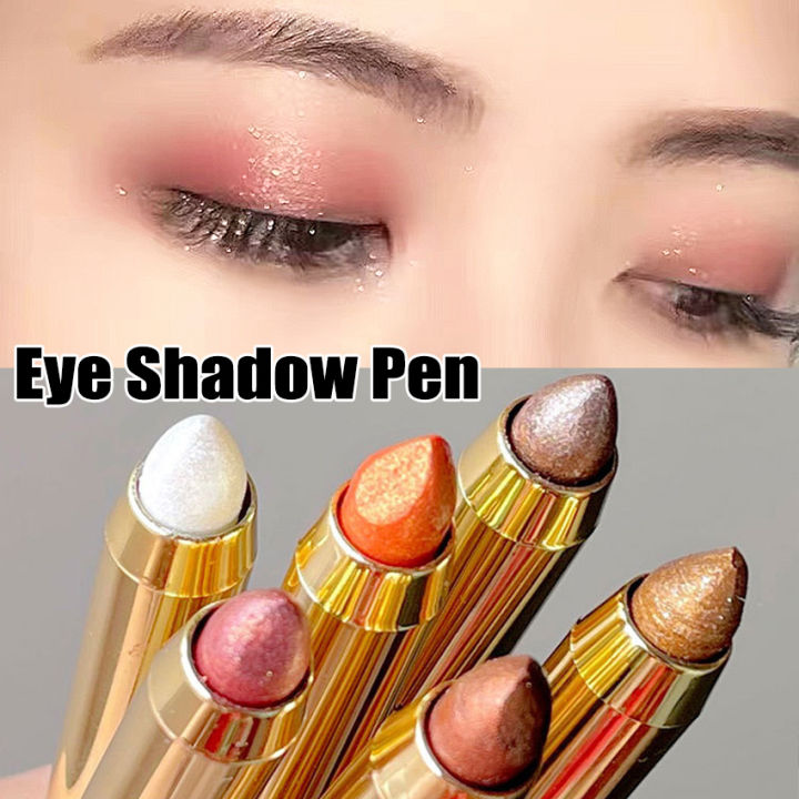 High-Gloss Eye Shadow Pen Beaded Fine Flash Outline Brightening Double ...