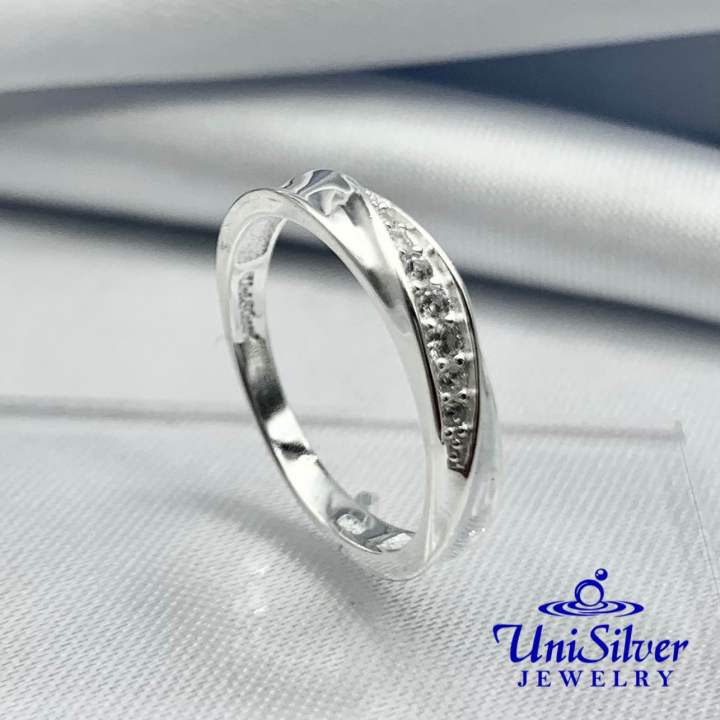 Unisilver 925 Sterling Slim Wedding Band Ring (WRS10) | Lazada PH