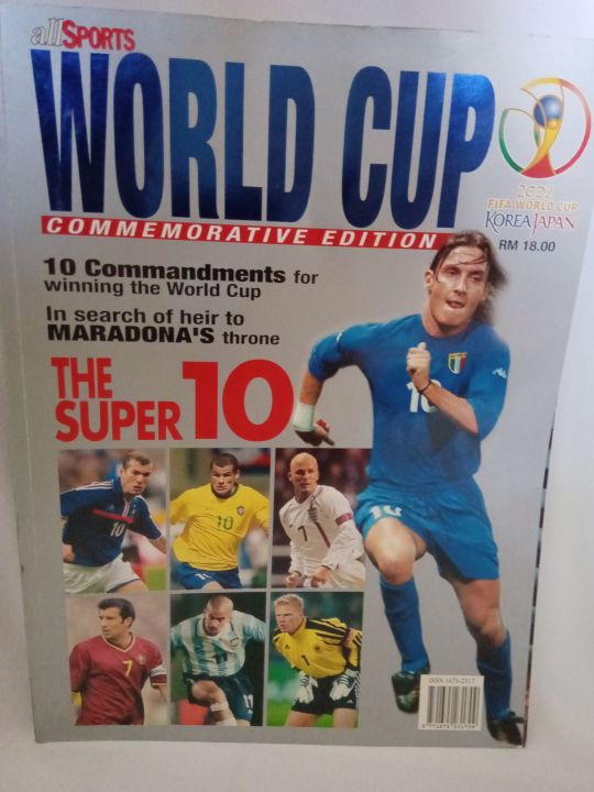 Majalah Sukan Bola WORLD CUP - World Cup 2002 all Sports Commemorative ...