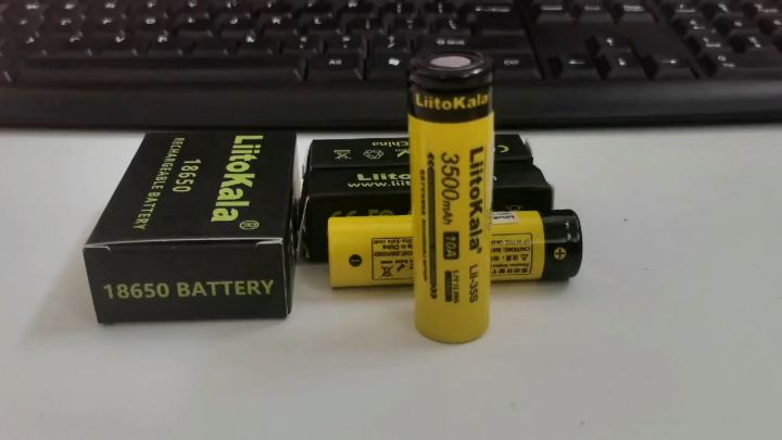 Liitokala 18650 3.7V 3500mA Lii-35S 10A Power Lithium-ion Battery for ...