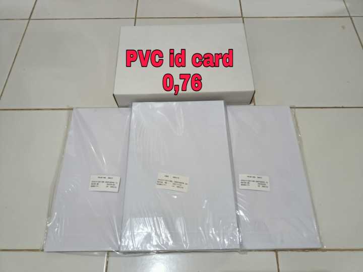 [50sets] kertas PVC bahan ID Card instan A4 / kertas PVC Card | Lazada ...