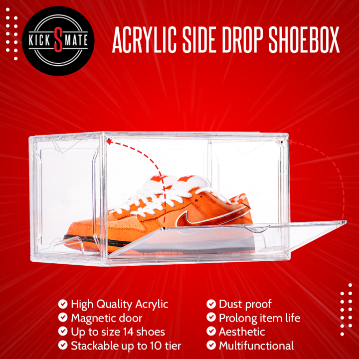 Kicksmate Acrylic Shoebox Side Drop MS-02 | Lazada PH