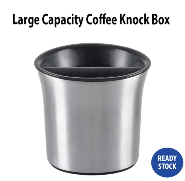 ABS Stainless Steel Coffee Espresso Knock Box Anti slip Coffee Grind ...