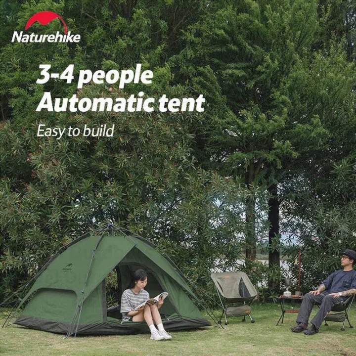 Naturehike Outdoor 3 - 4 Person Automatic Tent | Lazada PH
