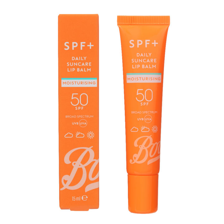 BOOTS SPF+ บู๊ทส์ Spf+ ลิปบาล์ม มอยส์เจอร์ไรซิ่ง Spf50 | Lazada.co.th