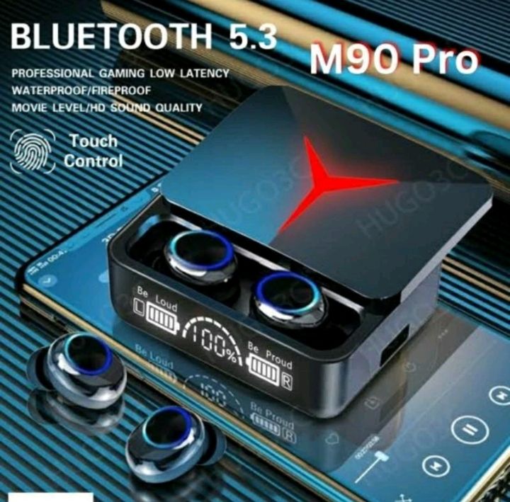 HEADSET M90 PRO WIRELESS BLUETOOTH SUPERBASS LED DISPLAY | Lazada Indonesia