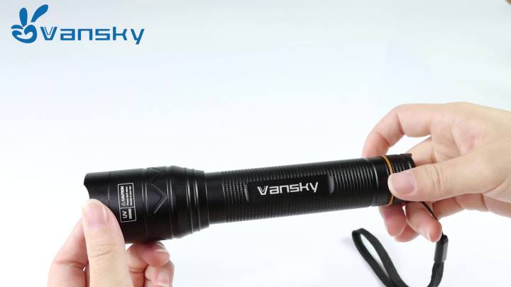 ไฟฉาย Vansky X7 Pro 365nm UV Light Blacklight: ไฟฉาย LED Black Light ไฟฉายอัลตราไวโอเลตมืออาชีพ ...