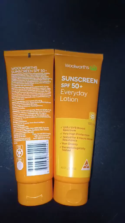 Woolworths Sunscreen SPF 50+ Everyday Lotion (1L) and (500 ml) | Lazada PH