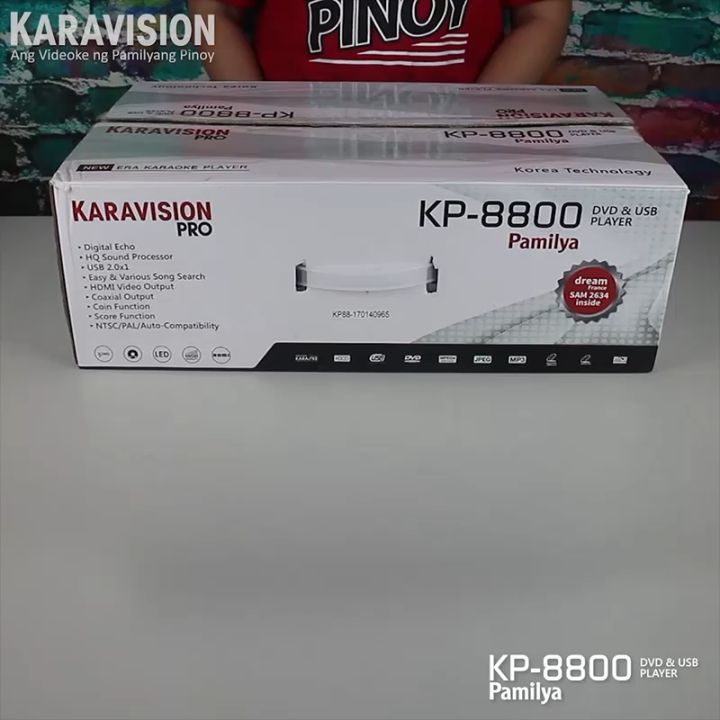 Karavision Pamilya KP-8800 Karaoke DVD Player with free 2 microphone | Lazada PH