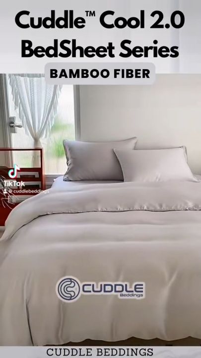 Cuddle™ Cool 2.0 Bamboo Fiber Pillow Case 2pcs/ Cooling Bamboo Pillow ...