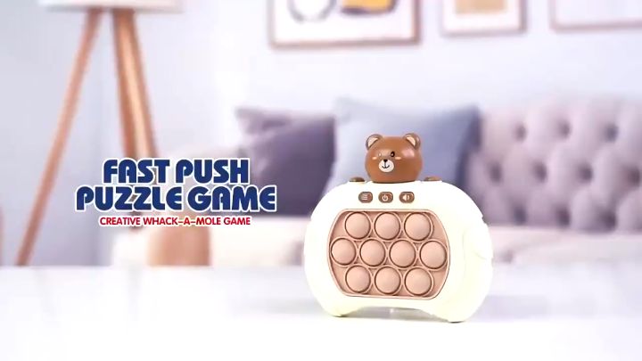 Quick Push game Console Electronic Speed push through pop it game ...