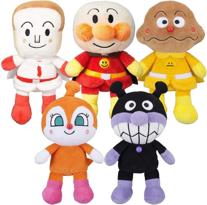SEGA Toys Anpanman Pretty Beans S Plus 5 Piece Plush Set, Anpanman ...