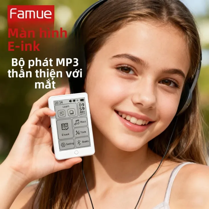 Máy Nghe Nhạc MP3 FAMUE BF07 E-Ink 96GB, Máy Đọc Sách Điện Tử Mini 2.7 ...