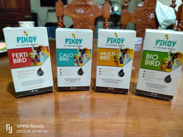 Pikoy Breeders Pack(4) for Birds Set 15ml | Lazada PH