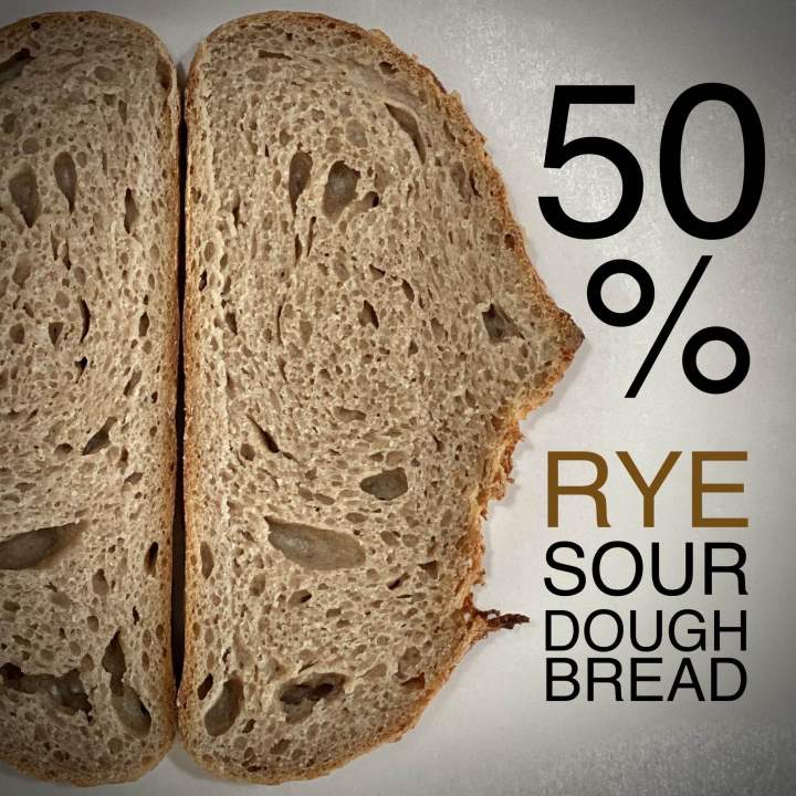 50% RYE Sourdough ขนมปังซาวโดวจ์ ไรย์ 50% | Lazada.co.th