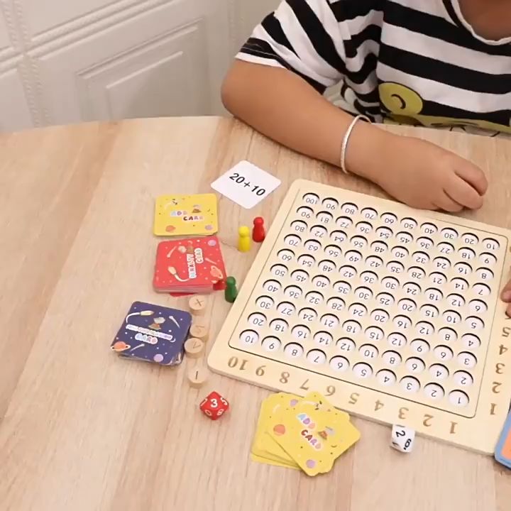 【COD】Math expert board : Multiplication and addition board game เกมฝึก ...