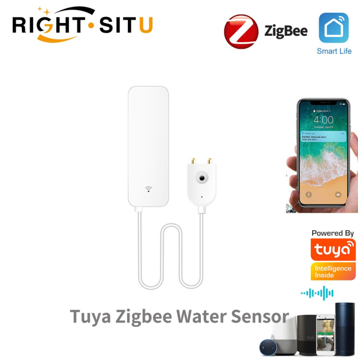 Tuya Zigbee Smart Water Leak Sensor Water Overflow Level Detector ...