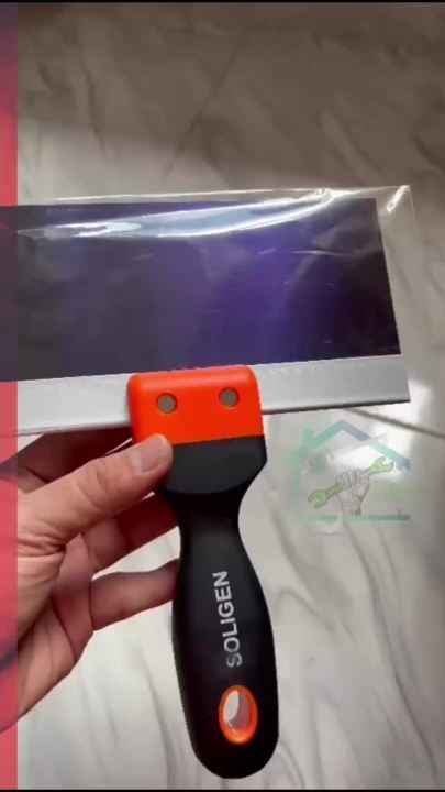 Kape Gypsum 8" Soligen / Scraper Stainless Gagang Fiber Karet | Lazada ...