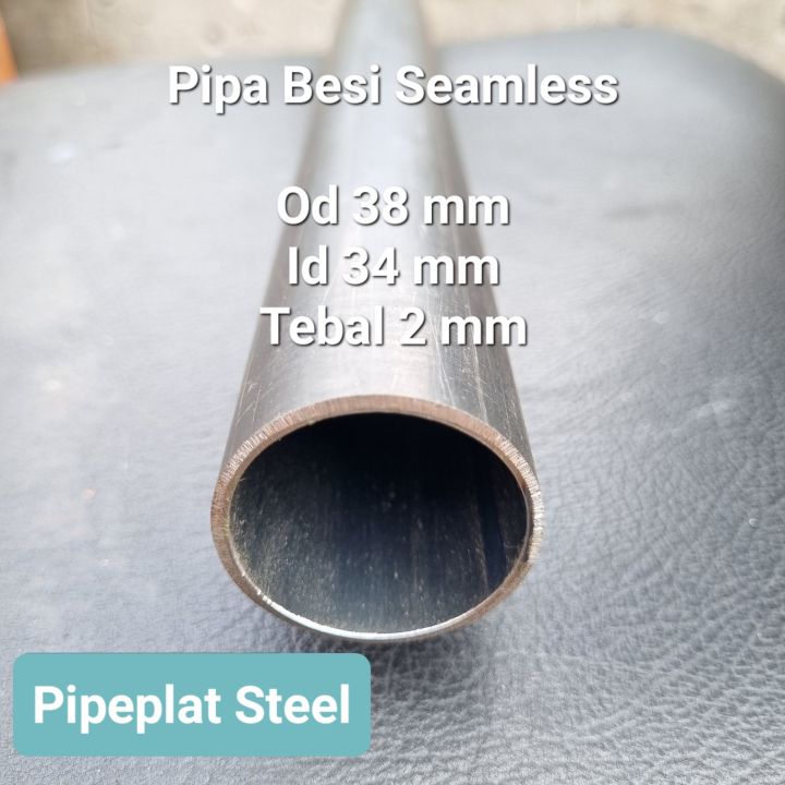 Pipa Besi Seamless Od 38 Id 34 mm Tebal 2 mm Panjang 50 cm | Lazada ...