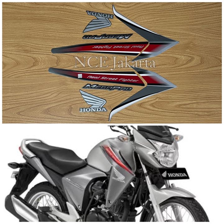 STIKER STRIPING MOTOR MEGAPRO 2011 SILVER | Lazada Indonesia
