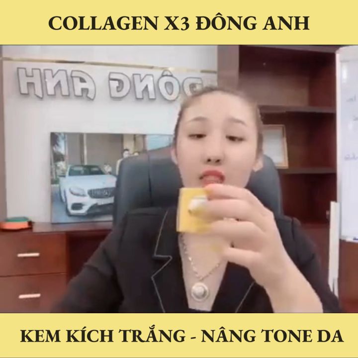 Kem kích trắng x3 collagen Đông Anh chính hãng siêu trắng nhanh dành cho body gấp 3 lần (25g ...