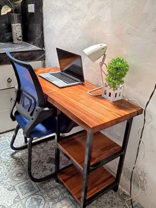 Solid Wood Study / Work / Office Table - industrial design | Lazada PH