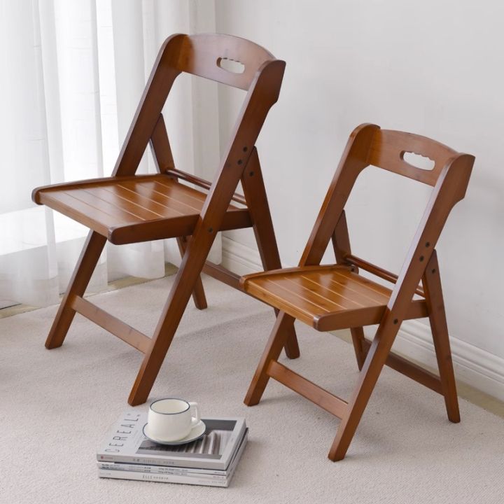 Modern Simple Foldable Back Chair Solid Wood Leisure Chair Bedroom ...