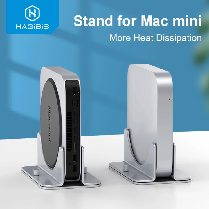 Hagibis Vertical Stand for Mac Mini, Aluminum Alloy Laptop Stand Anti ...