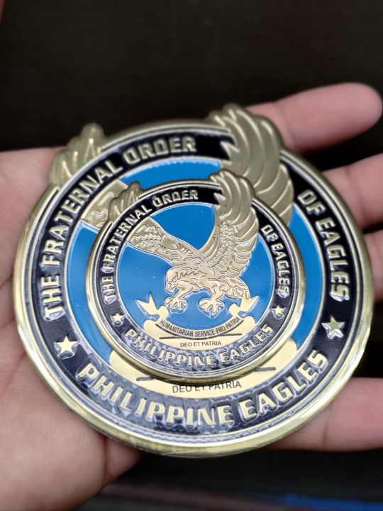 SUPER BENDABLE Eagles Emblem 2" and 3.5", The Fraternal Order of Eagles ...
