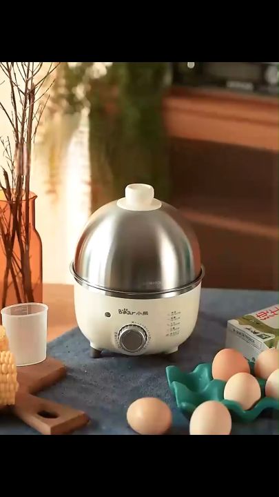 Bear Electric Food Steamer 304 Stainless Steel 7-14 Egg Capacity 1/2 ...