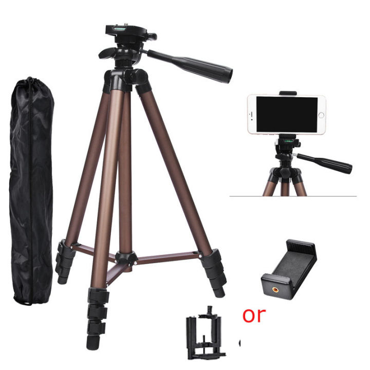 Fosoto Professional Camera Tripod Stand Portable Aluminum Tripods With ...
