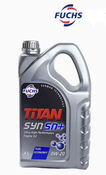 Fuchs Titan SYN SN+ SAE 0W20 Fully Synthetic Engine Oil 4L | Lazada