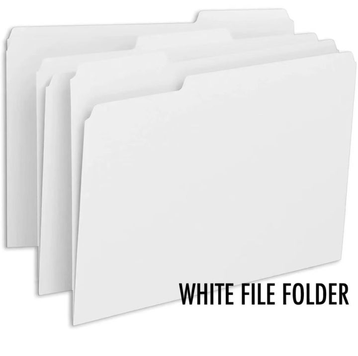 50pcs/100pcs White Folder File Folder | Lazada PH