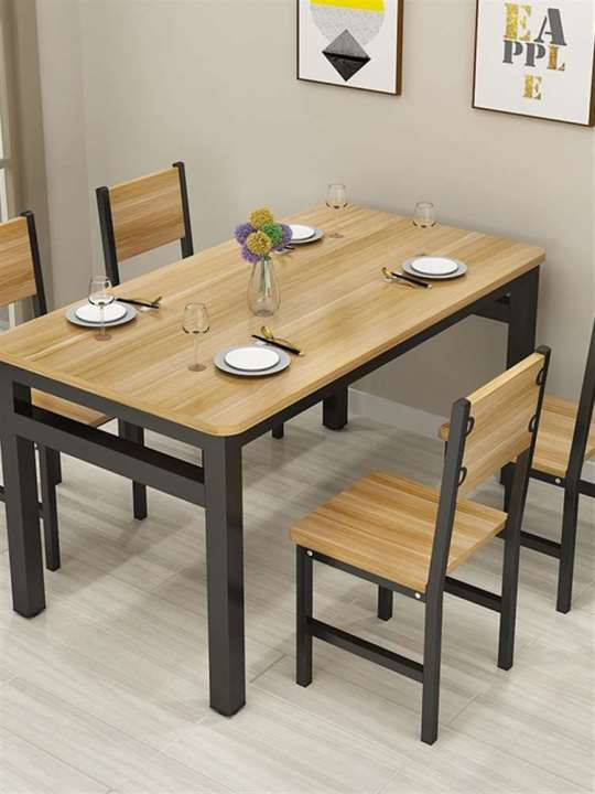 Modern Simple Dining Table Canteen Breakfast Shop Snack Bar Long ...
