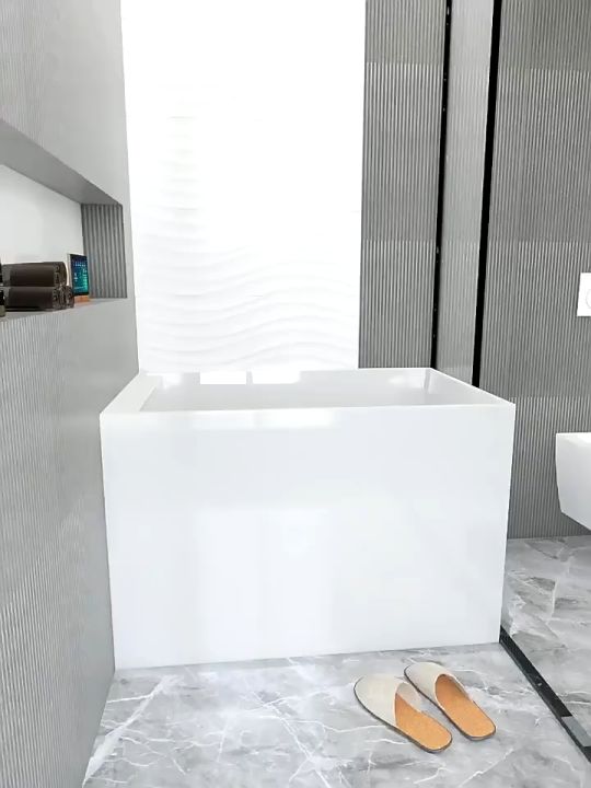 Bathtub Tab Mandi Free Standing With Removable Seater Rectangle Deep ...