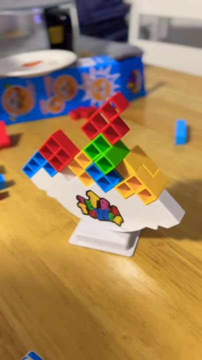 Tetra Tower Game Tetris Balance Toy Stacking Building Block Toys for ...