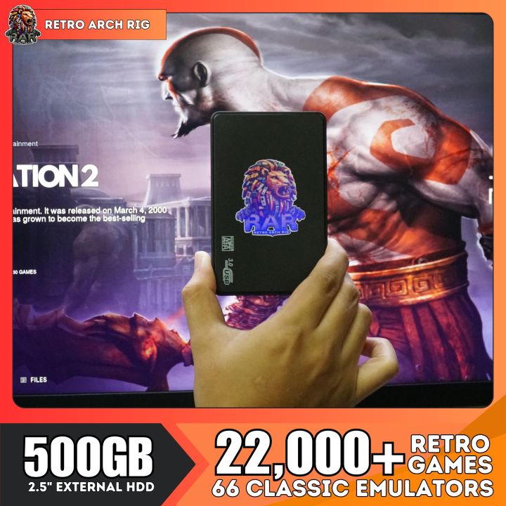 RAR 500GB External HDD Batocera Fully Loaded 22,000+ Retro/Arcade Games ...