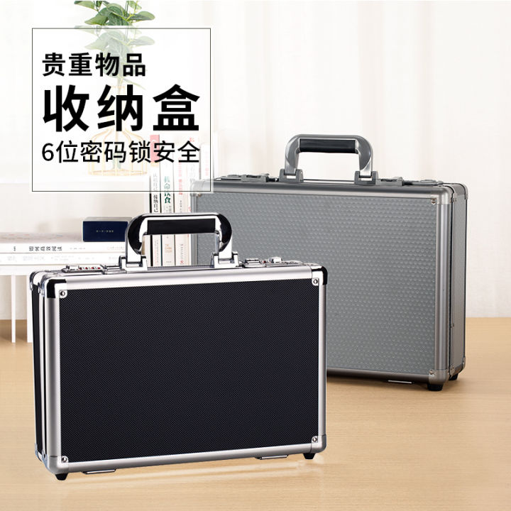 Multifunctional Aluminum Alloy Handheld Password Box Document Case Safe ...