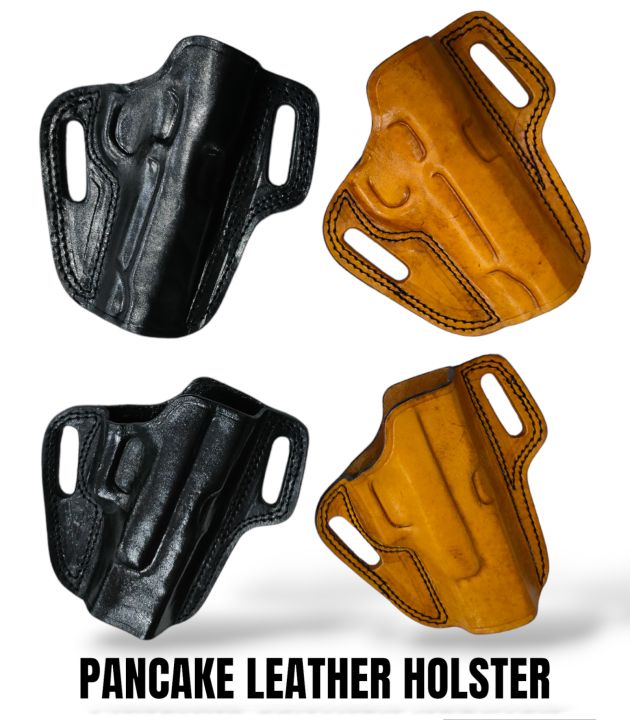 OWB Fullsize Leather Holster for 1911,Beretta,Glock, Taurus g3,etc ...