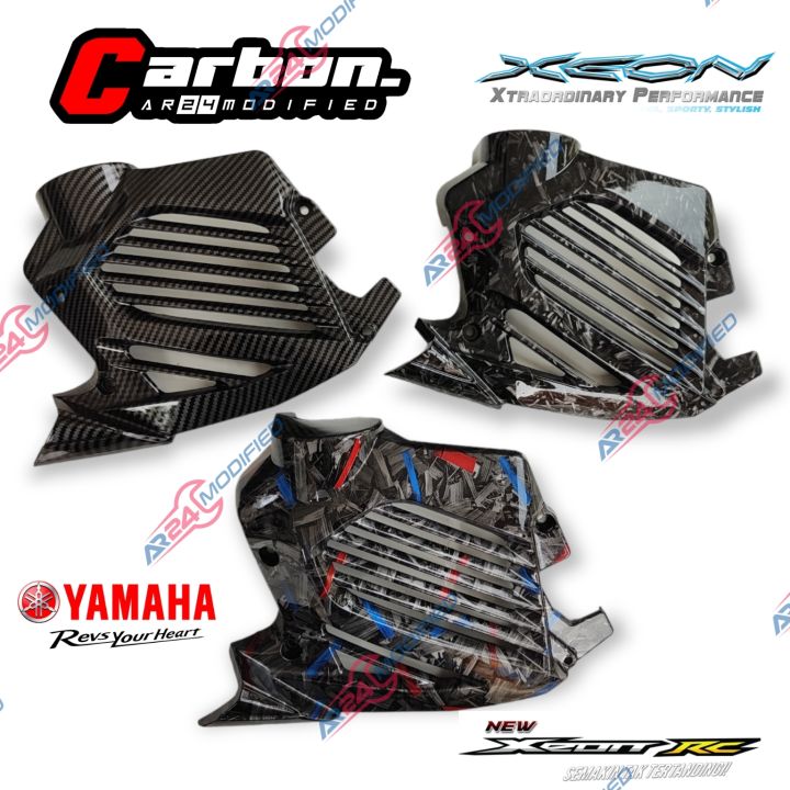 Cover Tutup Radiator Aerox 125 Xeon GT/RC Carbon WTP Twill/Forged ...