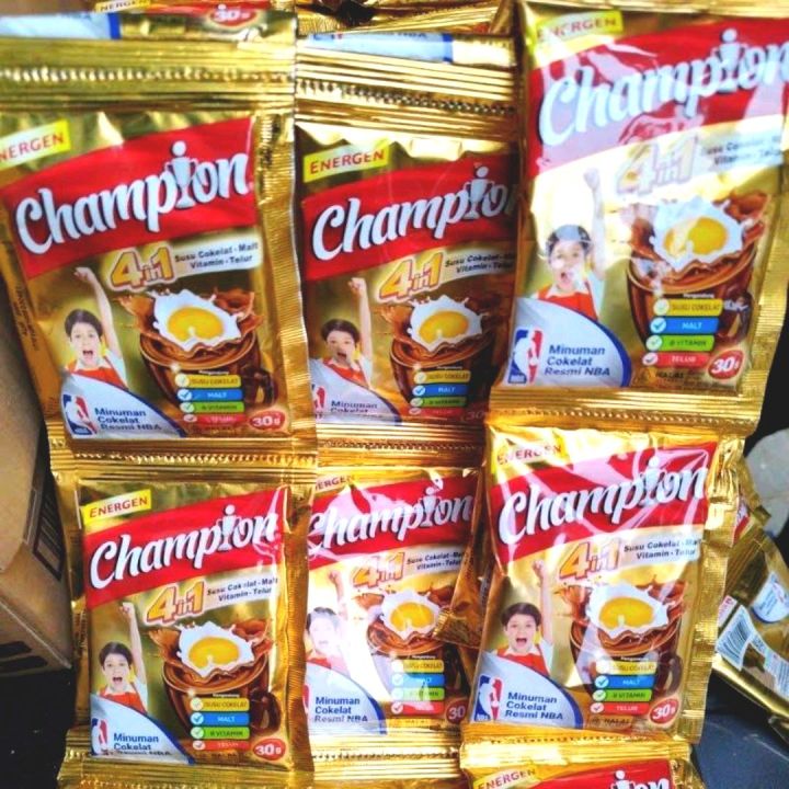 Energen Champion 10+1 Sachet Minuman Cokelat 30 gr Bubuk Renceng ...