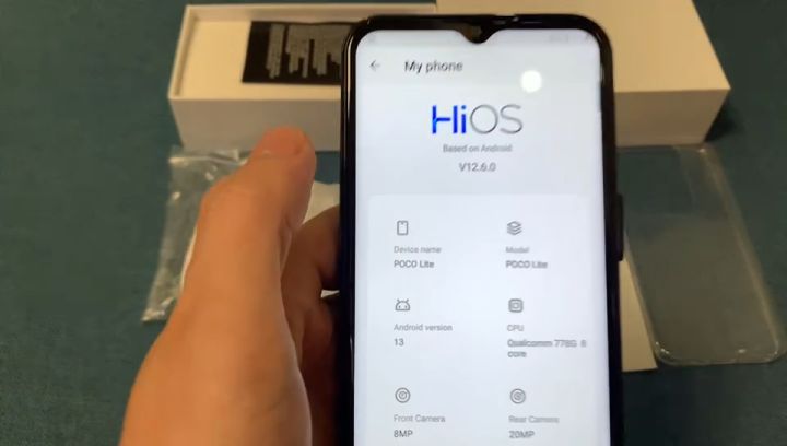 Poco Lite SmartPhone RAM8GB+ROM256GB 8MP Front Camera 20MP 5000mAh 5G 6 ...