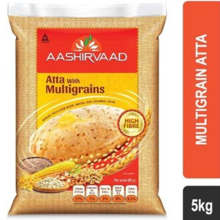 Aashirvaad Whole Wheat Atta With Multigrains, Chapati Flour, Source of ...