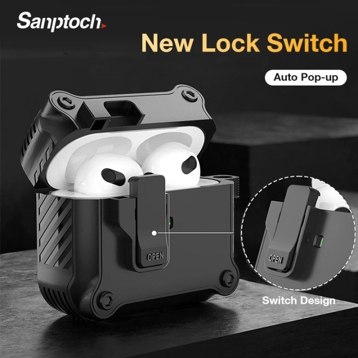 【Auto Pop-up】Sanptoch Lock Switch Case For Airpods 4 / Pro2 / Pro / 3rd ...