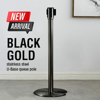 U-Base Stainless Steel Retractable Queue Pole | Stackable Queue ...