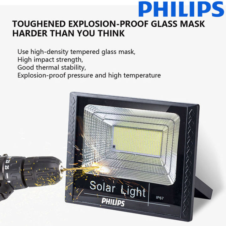 PHILIPS solar light outdoor waterproof with solar panel 1000W 480led ...