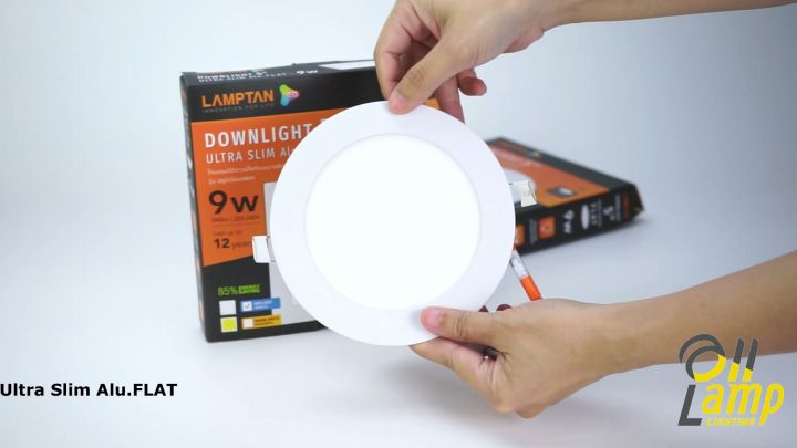 Lamptan โคมไฟ LED DOWNLIGHT ULTRA SLIM หน้ากลม หน้าเหลี่ยม (บางพิเศษ ...